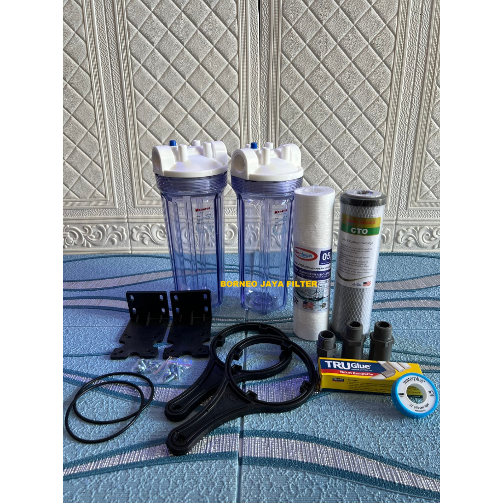 Jual Paket Filter Air PDAM / PAM / Ledeng Siap Pakai 2 Tahap Penyarngan ...