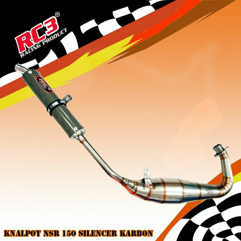 Jual knalpot RC3 NSR150 R RR SP stenlis selenser karbon & TZ premium ...