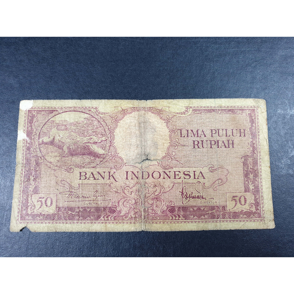 Jual Uang Indonesia 50 Rupiah Seri Hewan Tahun 1957 G | Shopee Indonesia