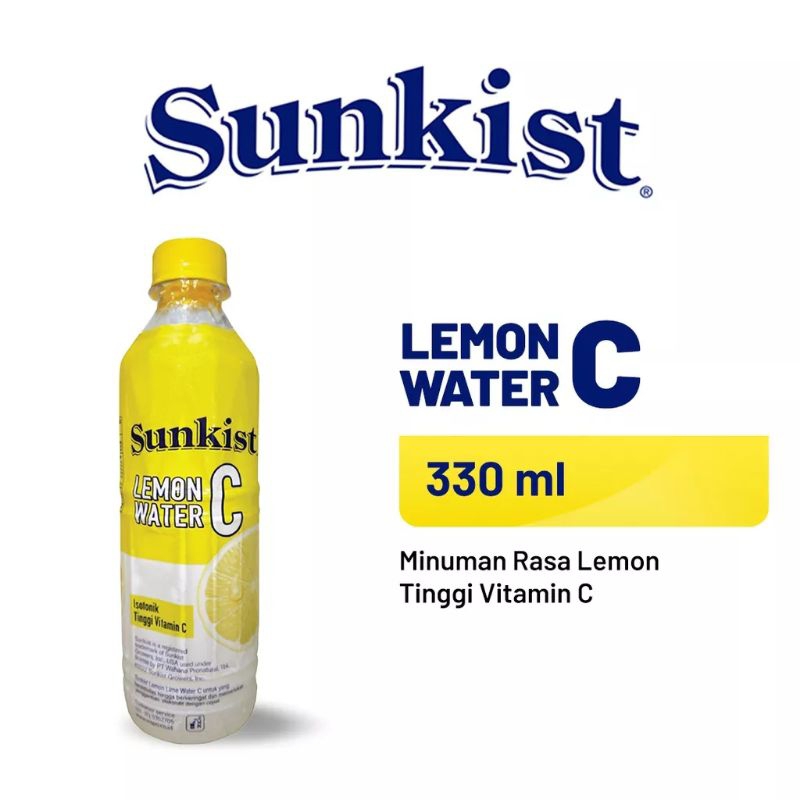 Jual Sunkist Lemon Water C Ready To Drink 330 ml | Minuman Siap Minum ...