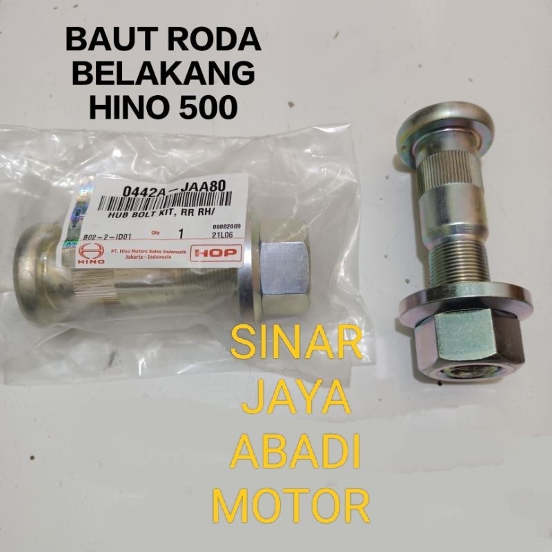 Jual HUB BOLT RR BAUT RODA BELAKANG HINO 500 0442A-JAA80 HOP ASLI ...