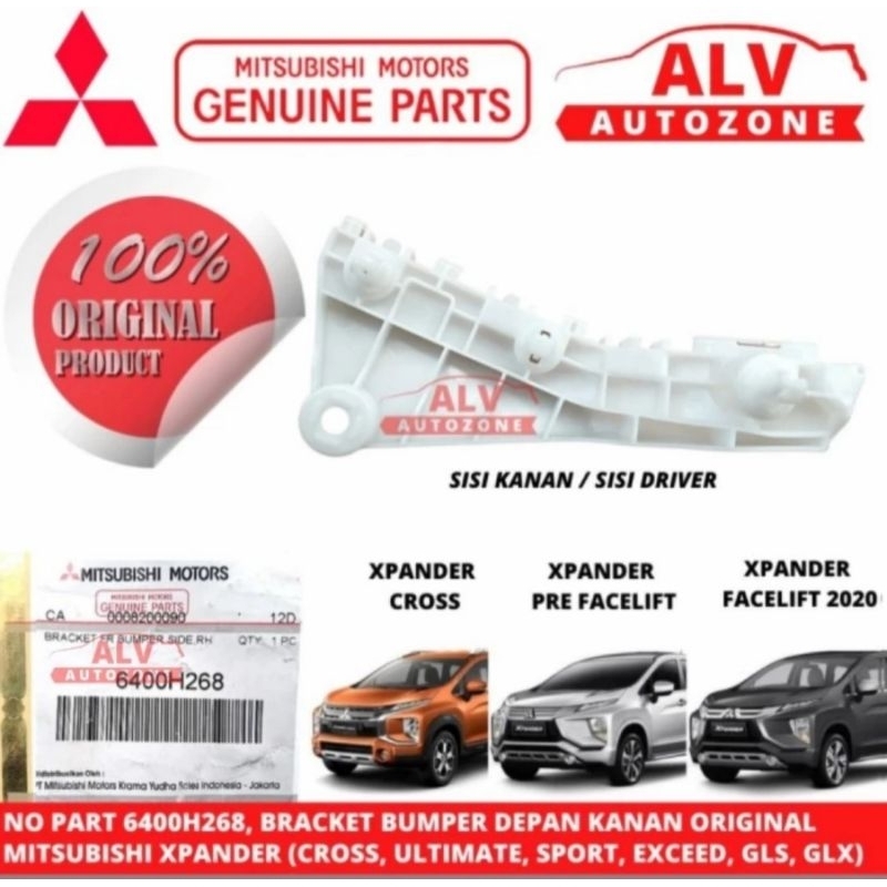 Jual BRACKET BUMPER DEPAN KANAN ORIGINAL MITSUBISHI XPANDER (CROSS ...