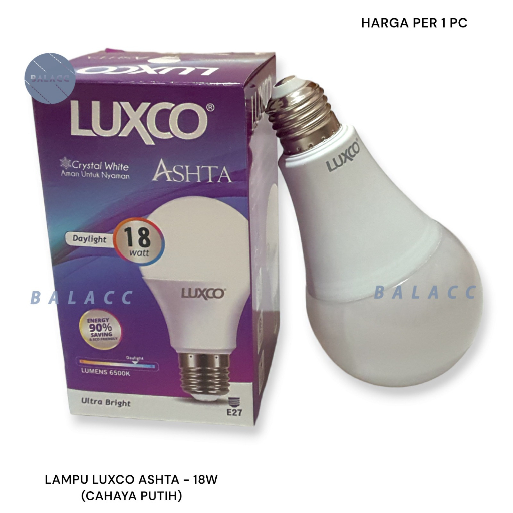 Jual LAMPU LED LUXCO ASHTA 18 WATT 18W PUTIH | Shopee Indonesia