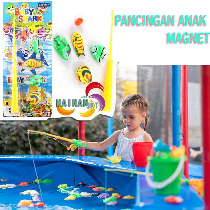 Jual MAINAN PANCINGAN ANAK MURAH 2034 IKAN HIU 4 IKAN PANCINGAN MAGNET ...