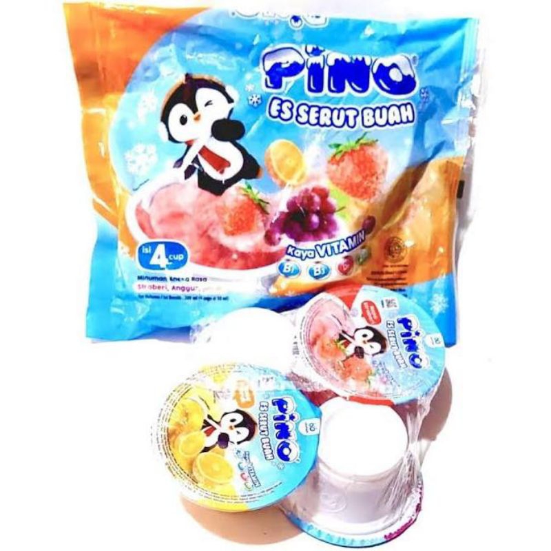 Jual PINO ES SERUT BUAH ISI 4 CUPS | PINO ICE CUPS | Shopee Indonesia