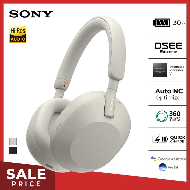 Jual Sony WH-1000XM5 / WH1000 XM5 / WH1000XM5 noise-cancelling ...