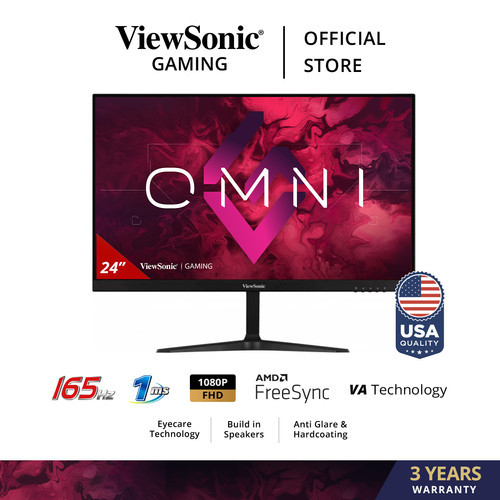 Jual Monitor LED ViewSonic VX2418-P-MHD | 165Hz |1ms | Adaptive Sync II ...