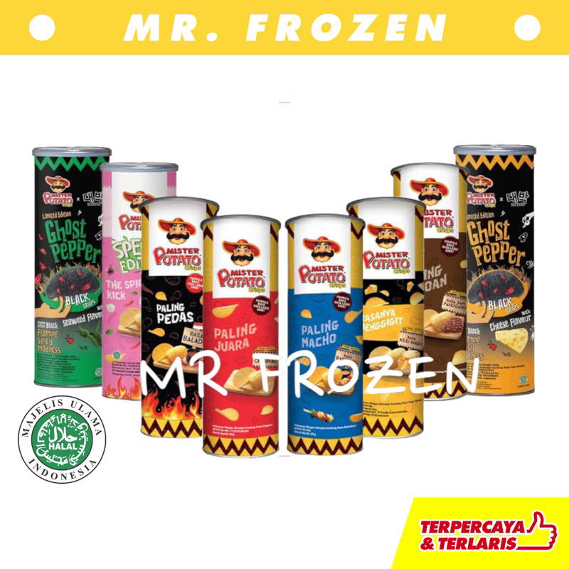 Jual All varian - Mister Potato Ghost Pepper Kripik Pedas Kripik ...