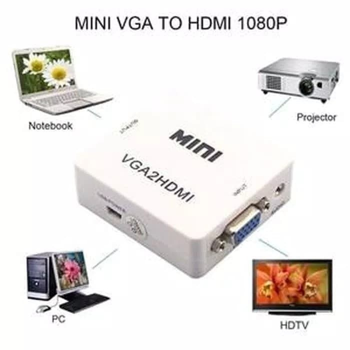 Jual Vga to hdmi converter original / converter vga to hdmi | Shopee ...