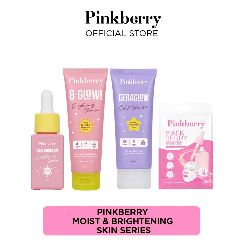 Jual PINKBERRY Moist & Brightening Skin Series | Shopee Indonesia