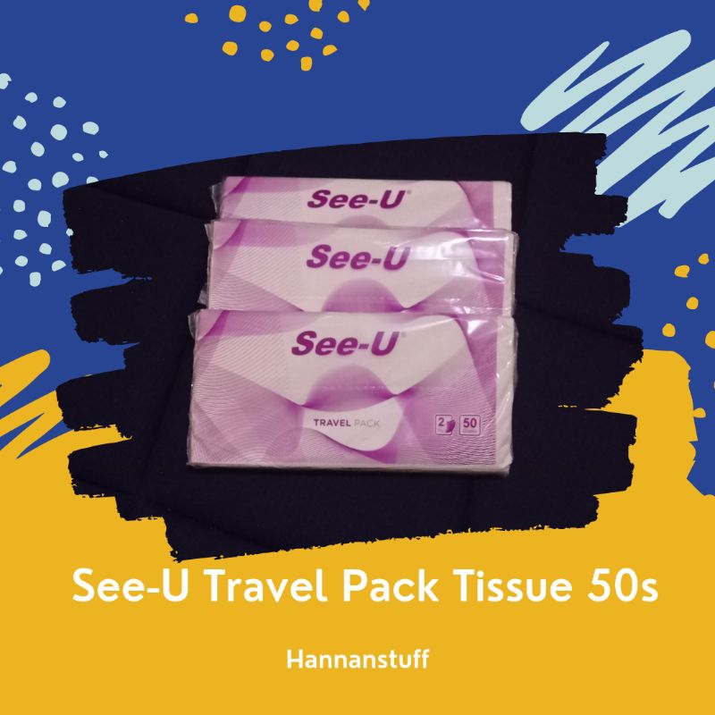 Jual Tissu See-U Travel Pack 2Ply 50Sheets Tissue Tisu Facial | Shopee ...
