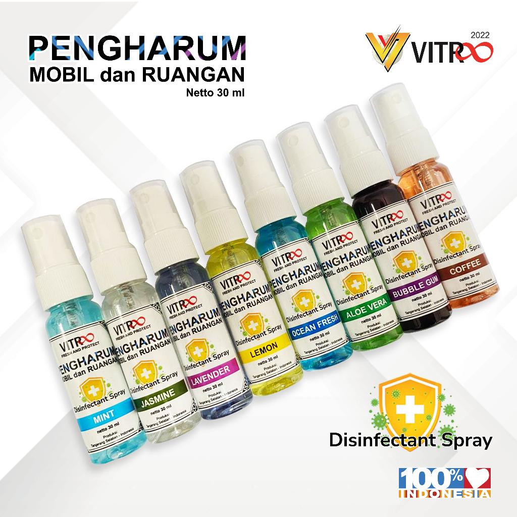 Jual Vitroo Parfum Pengharum Ruangan Botol Spray Semprot Pewangi Mobil ...