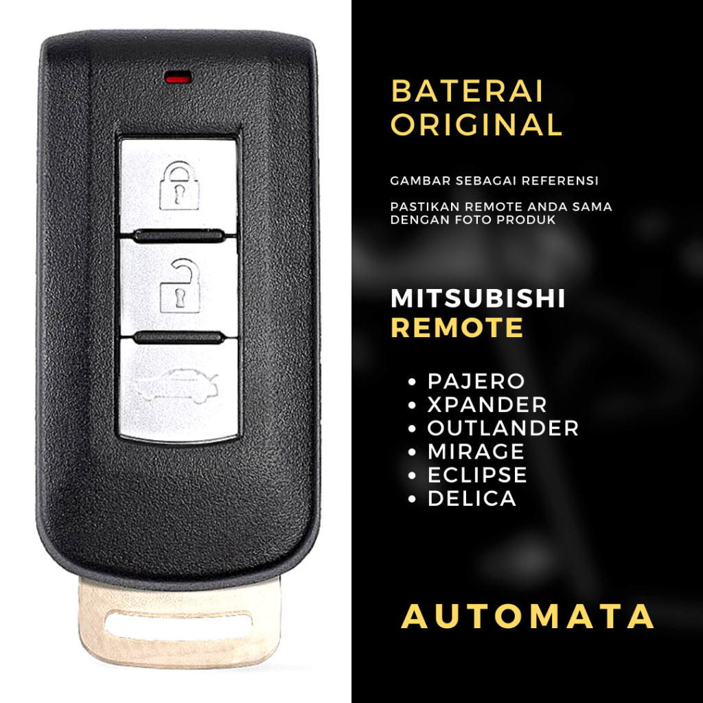 Jual Baterai Remote Kunci Keyless Smartkey Mitsubishi Pajero Xpander ...