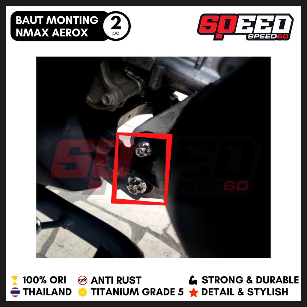 Jual Baut Monting Yamaha Nmax Aerox Baut Titanium Grade 5 Thailand King ...