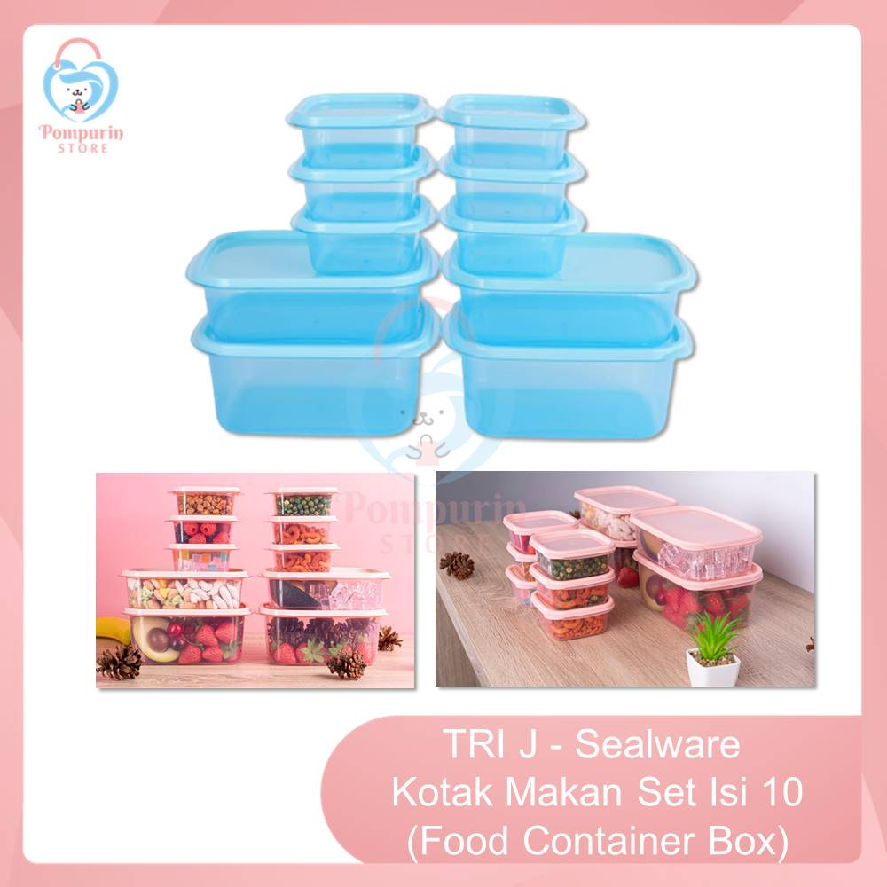 Jual TRI J - Sealware Kotak Makan Set Isi 10 (Food Container Box ...