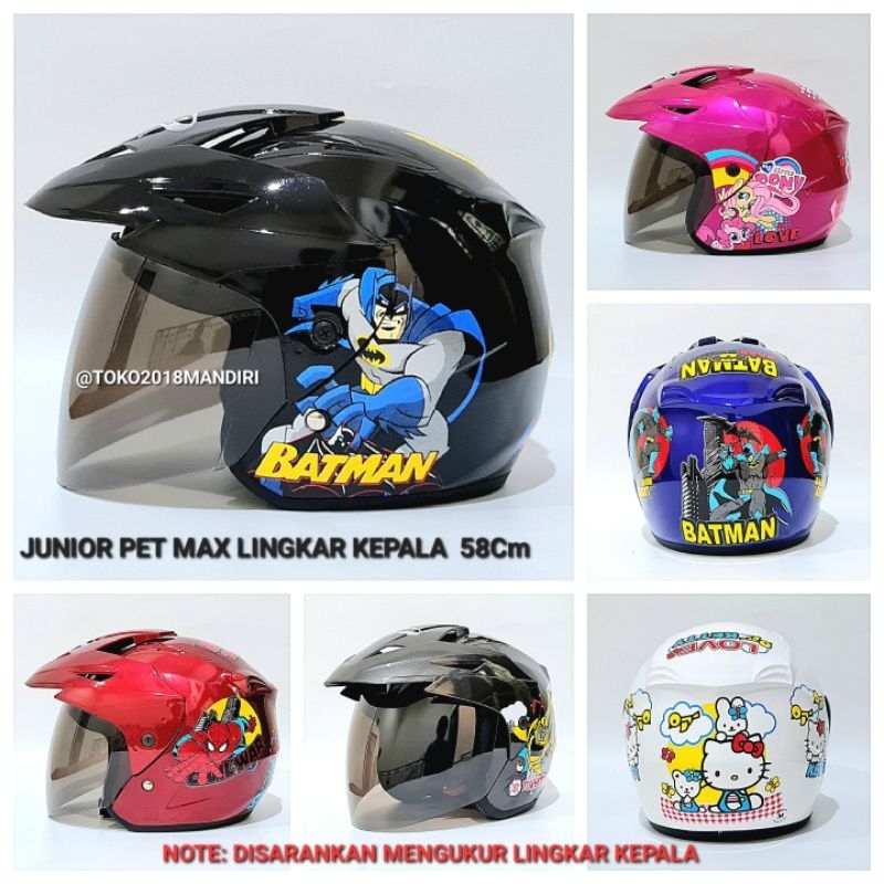 Jual HELM Anak Karakter Junior umur 6th keatas (wajib ukur lingkar ...