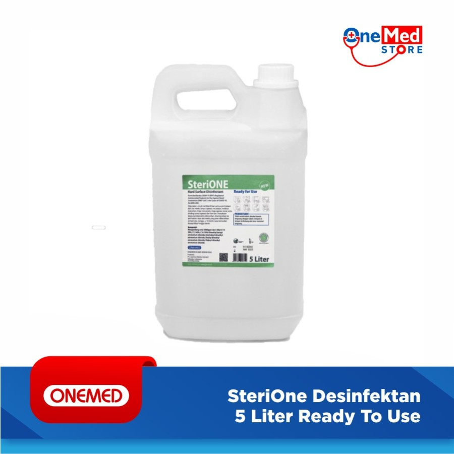 Jual SteriOne Desinfektan 5 Liter Onemed Ready To Use MR | Shopee Indonesia