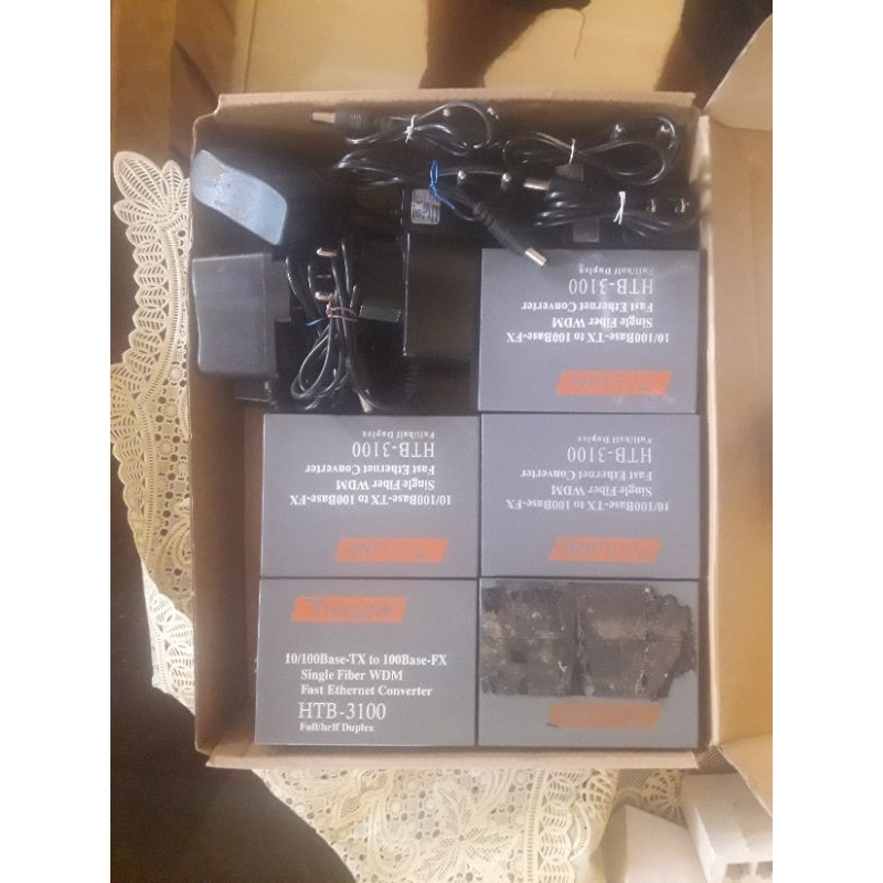 Jual htb 3100 netlink media converter dan switch hub 5 port | Shopee ...