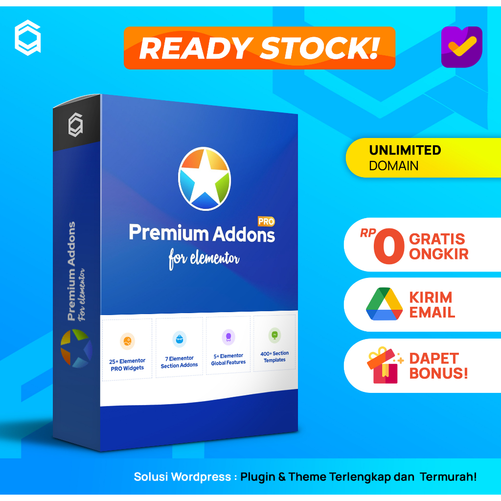 Jual Premium Addons PRO Premium For Elementor Pro Wordpress Plugin Lifetime Unlimited Domain ...