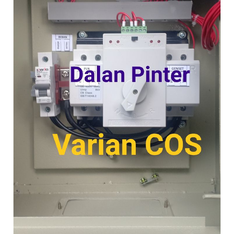 Jual Panel ATS AMF 5500VA 220V 1 Phasa 25A Menggunakan Motorized COS ...