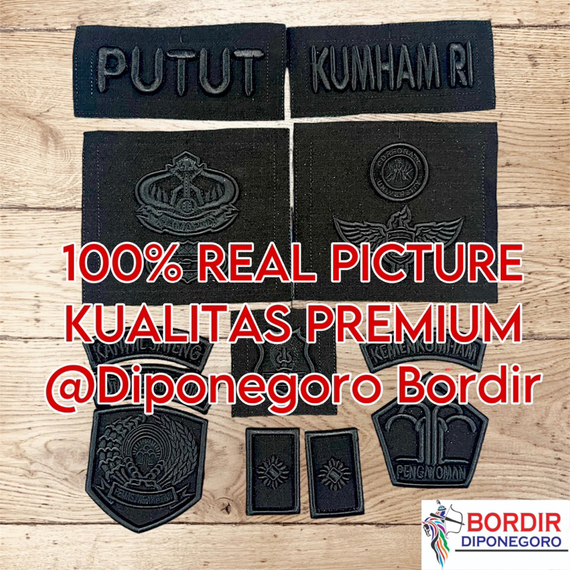 Jual BORDIR ECERAN ATRIBUT PDL KUMHAM TERBARU ECERAN / BELI LOGO SATUAN ...