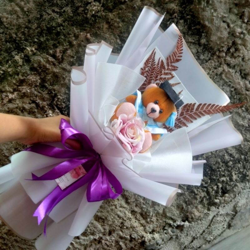 Jual bucket/bouquet boneka+bunga | Shopee Indonesia