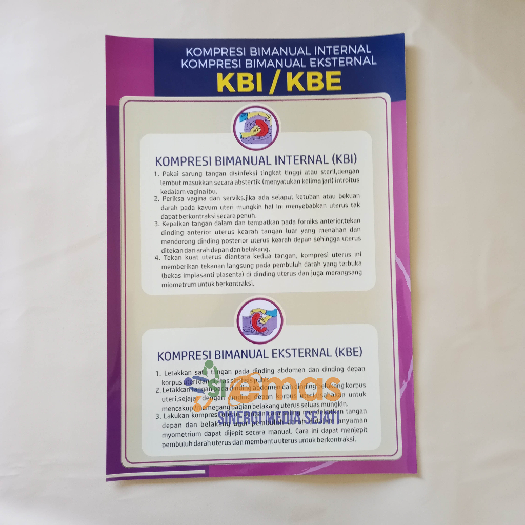Jual Poster Kebidanan | Poster Kompresi Bimanual Internal dan Eksternal ...