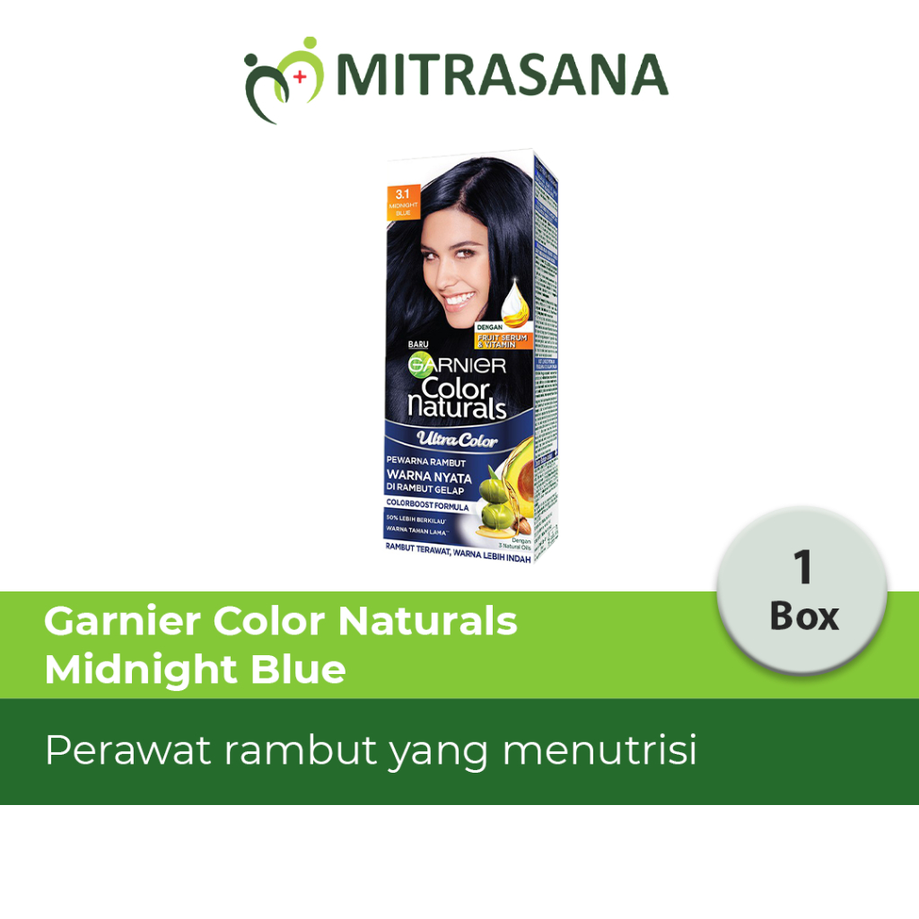 Jual Garnier Color Naturals Ultra Hair Color - Midnight Blue | Shopee ...