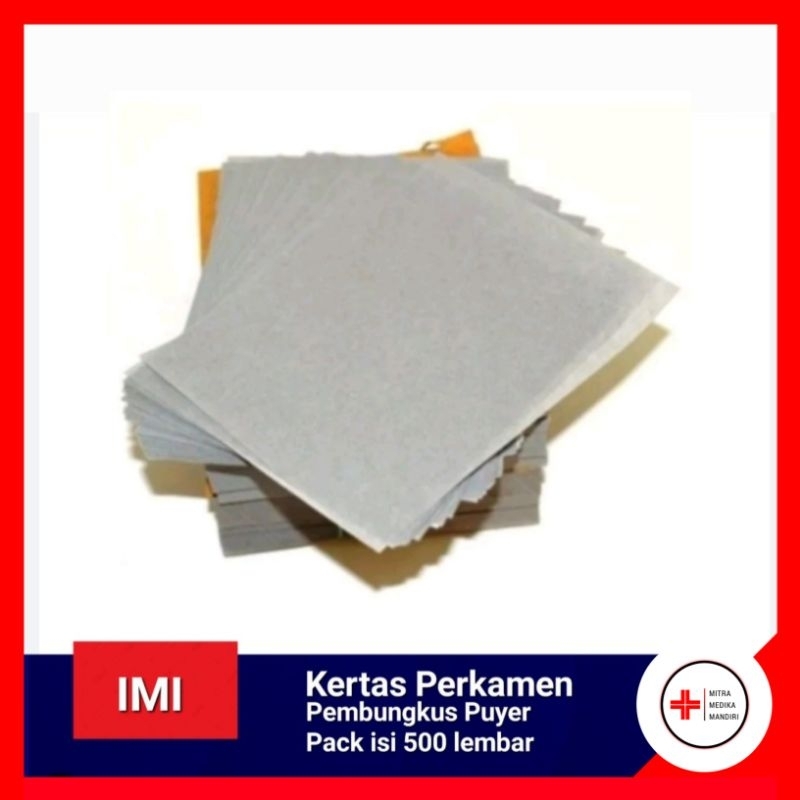 Jual Kertas Perkamen Kertas Pembungkus Obat Puyer pack 500lbr | Shopee ...