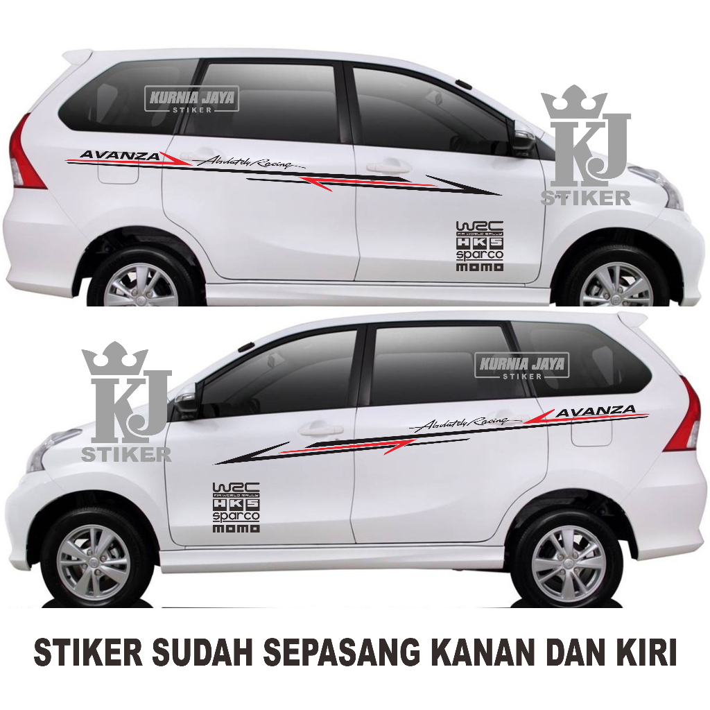 Jual STIKER MOBIL STRIPING TOYOTA AVANZA DAN XENIA KODE 07 | Shopee ...