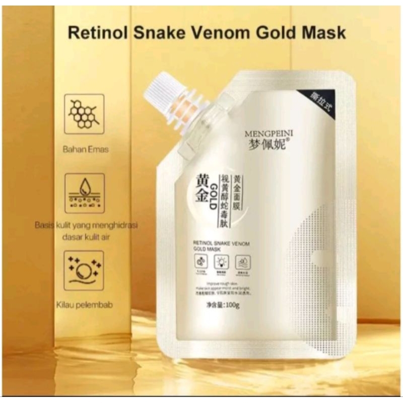 Jual RETINOL SNAKE VENOM GOLD MASK 100% ORIGINAL | Shopee Indonesia