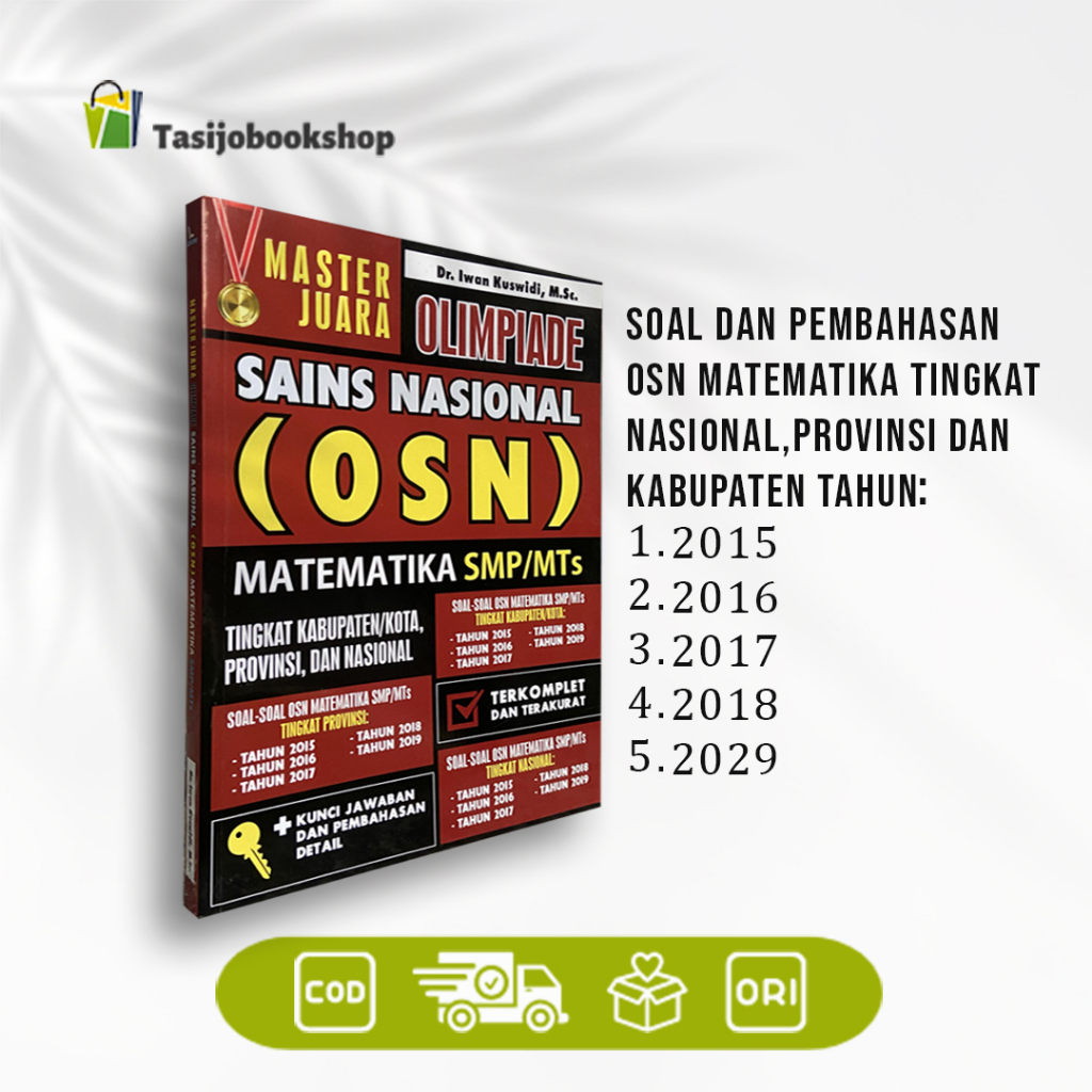 Jual Buku Soal-soal Olimpiade SMP: Master Juara Olimpiade Sains Nasional (OSN) Matematika SMP ...