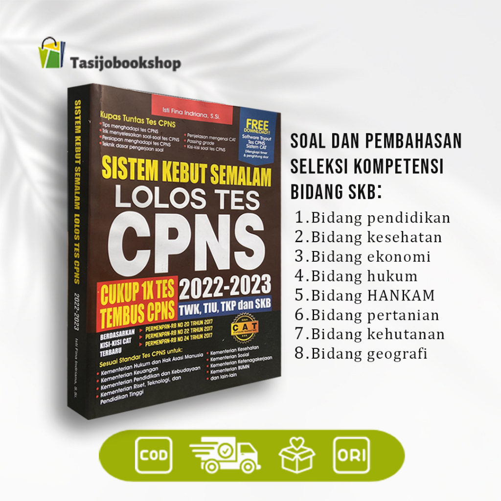Jual Buku Psikotes soal-soal Tes CPNS: Sistem Kebut Semalam Lolos Tes ...