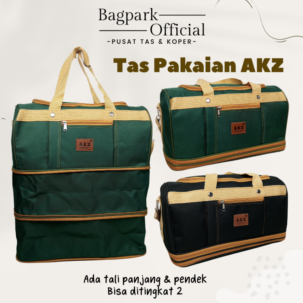 Jual Tas Pakaian AKZ / Tas Pakaian Dua Tingkat / Tas Pakaian Jumbo ...