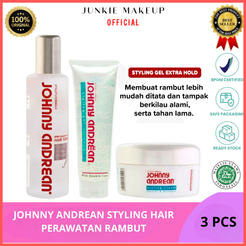 Jual Perawatan Rambut Pria Jonny Andrean ORIGINAL/ Styling Cream ...