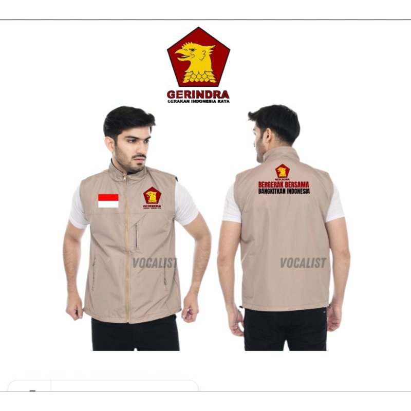 Jual ROMPI GERINDRA/ROMPI PARTAI, Rompi polos | Shopee Indonesia