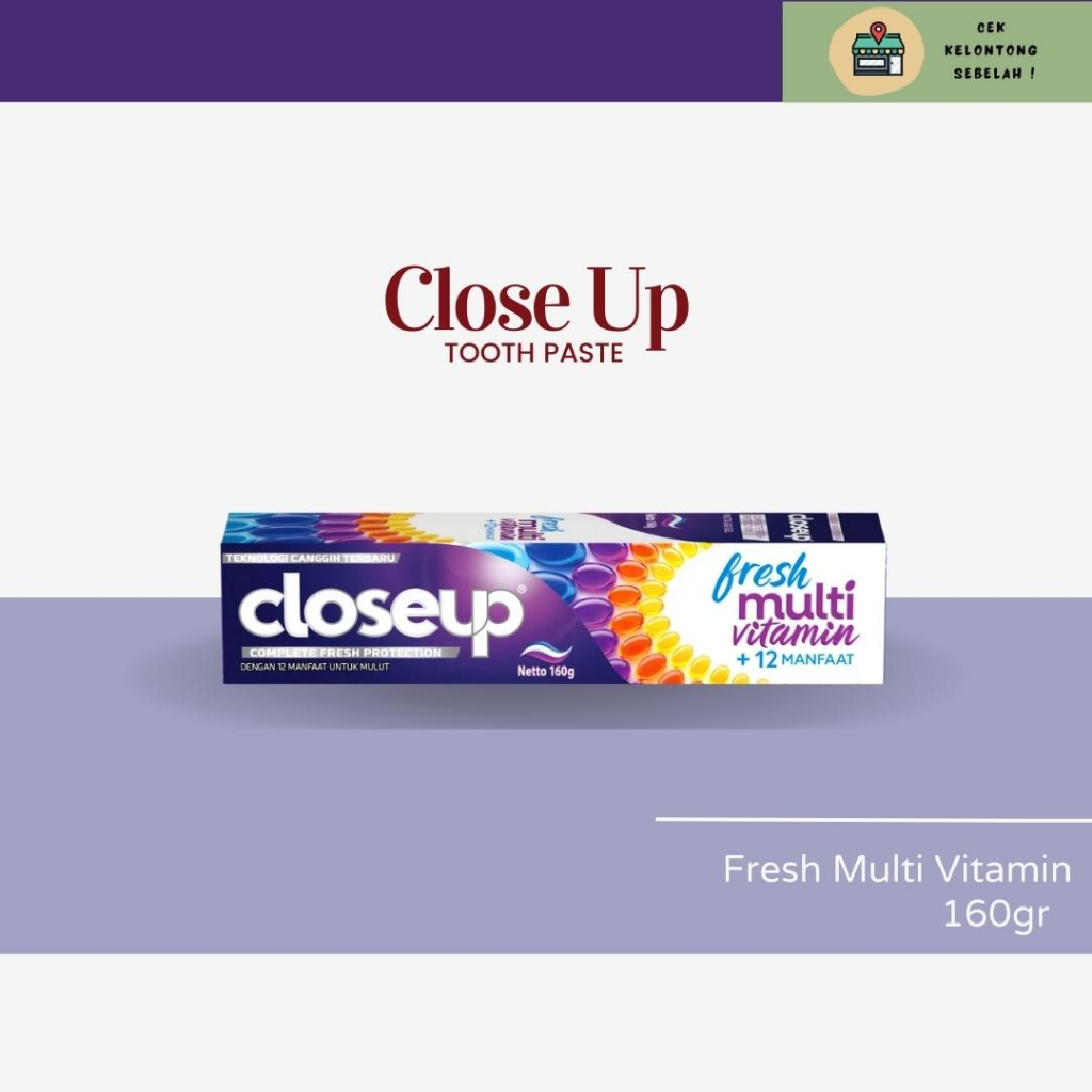 Jual Closeup Pasta Gigi Fresh Multivitamin 160g | Shopee Indonesia