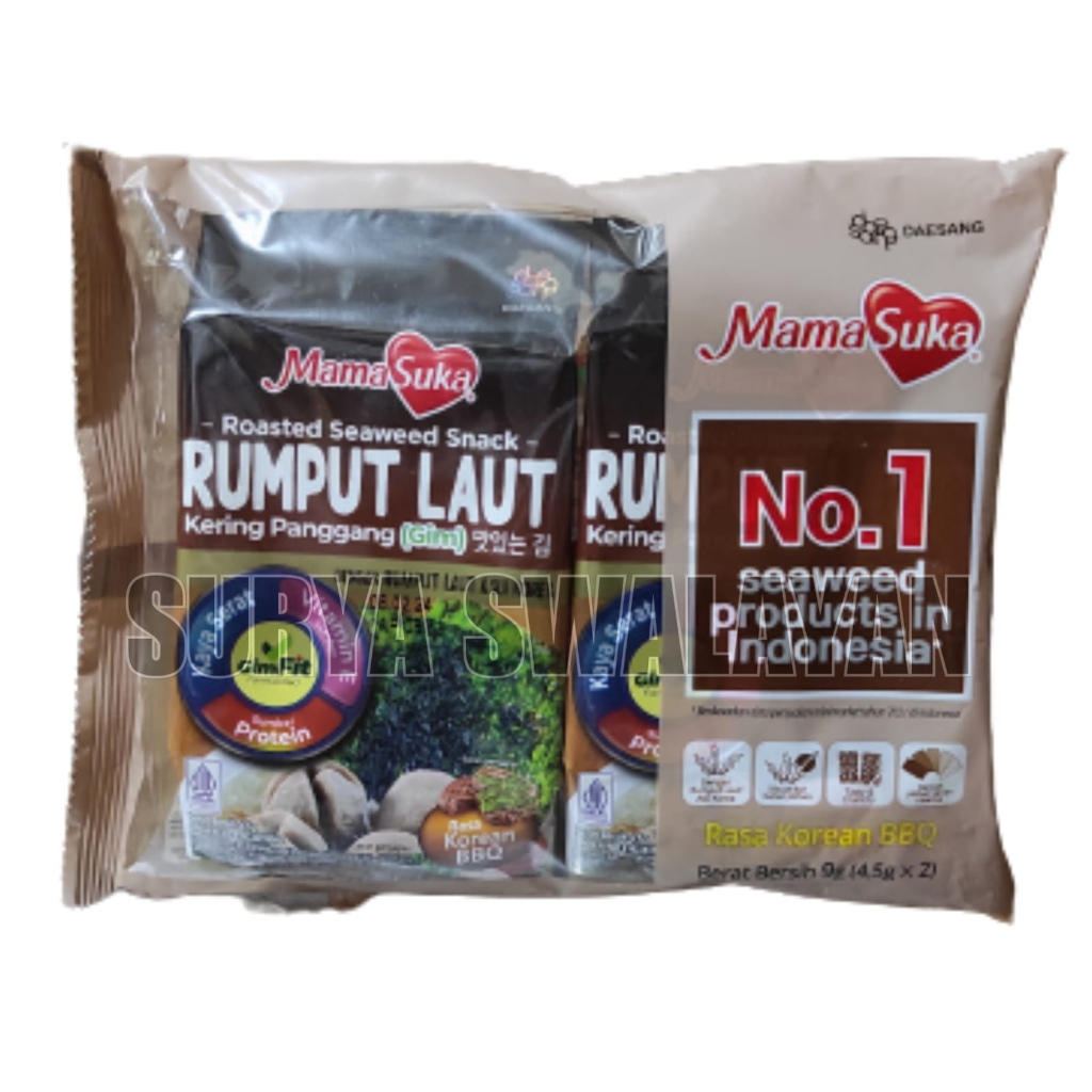 Jual Mama Suka Rumput Laut Panggang Nori 9 gr All Varian - Mamasuka ...