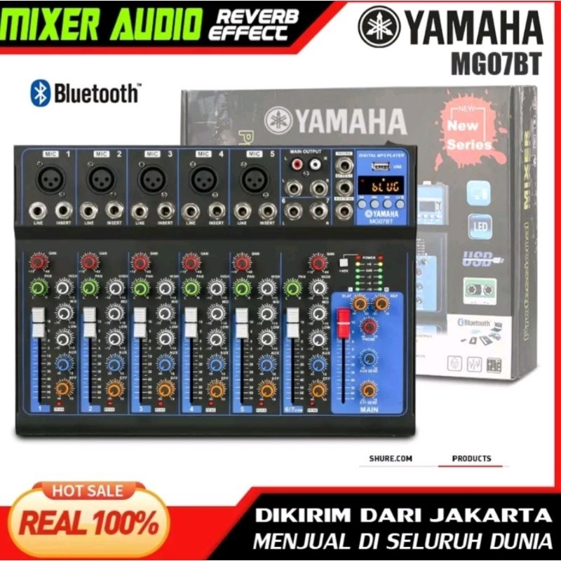 Jual Audio Mixer Yamaha MIXER PROFESIONAL 7 CHANEL MG07BT mixer pemguat ...