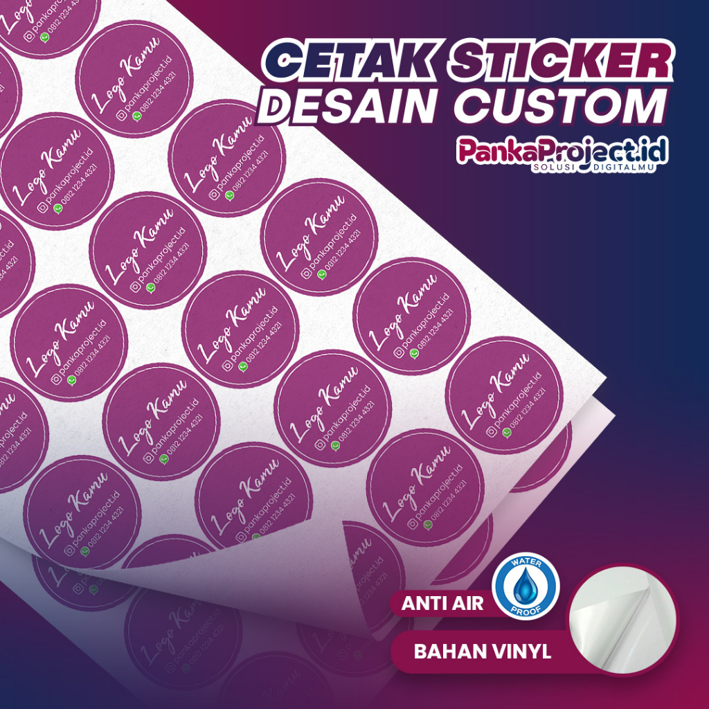 Jual Cetak Stiker Label Produk || Desain Custom || Bahan Vinyl | Shopee ...