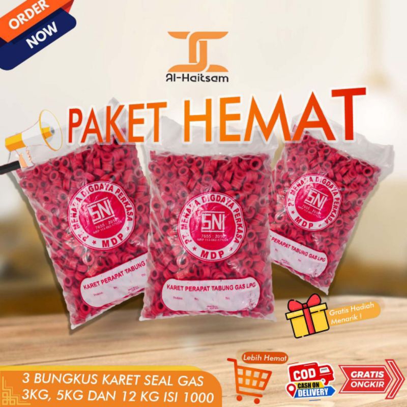 Jual PAKET HEMAT 3 Bungkus isi 1000/Bungkus Karet Seal Tabung Gas LPG ...