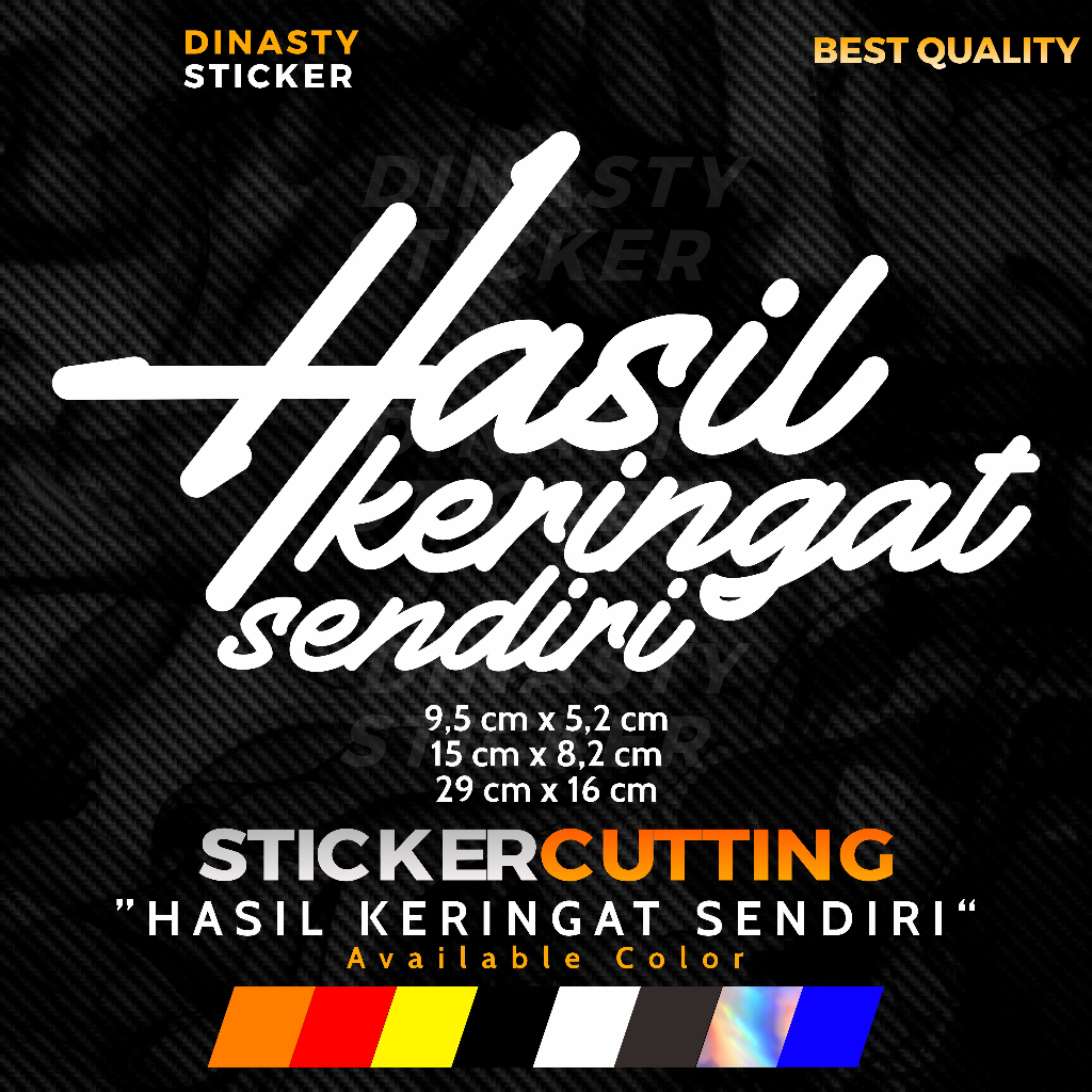 Jual STICKER STIKER CUTTING HASIL KERINGAT SENDIRI VIRAL | Shopee Indonesia