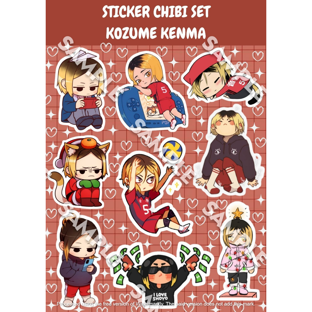 Jual STICKER CHIBI SET A6 HAIKYUU EDISI ALL TEAM MAIN CHARACTER ...