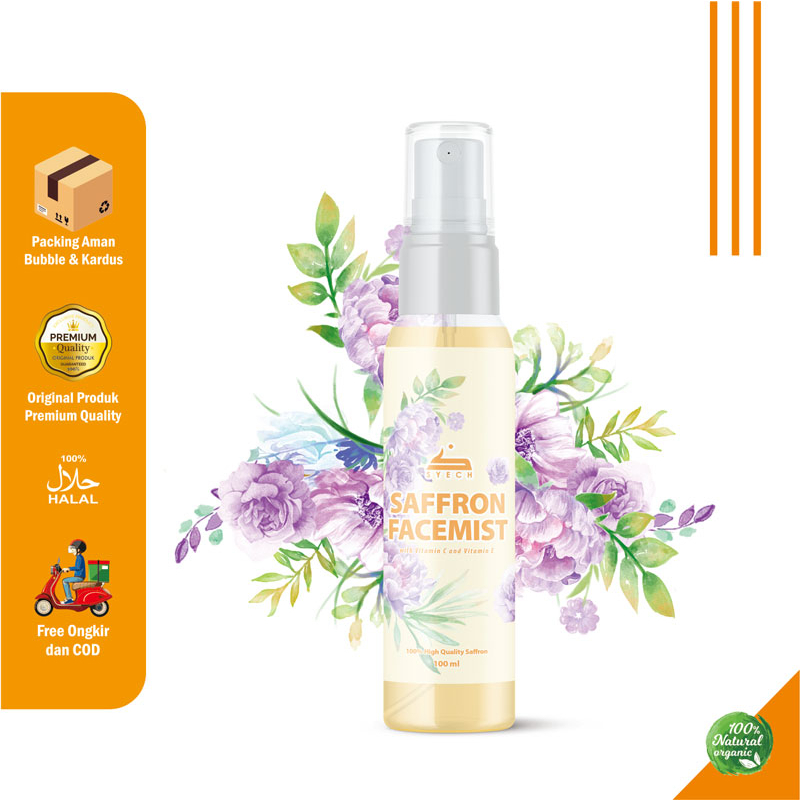 Jual Facial Mist Saffron Face Mist With Vit C and Vit E Setting Spray ...