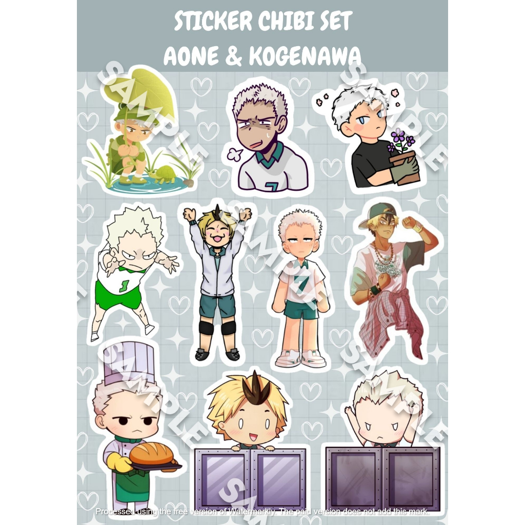 Jual STICKER CHIBI SET A6 HAIKYUU EDISI ALL TEAM MAIN CHARACTER ...