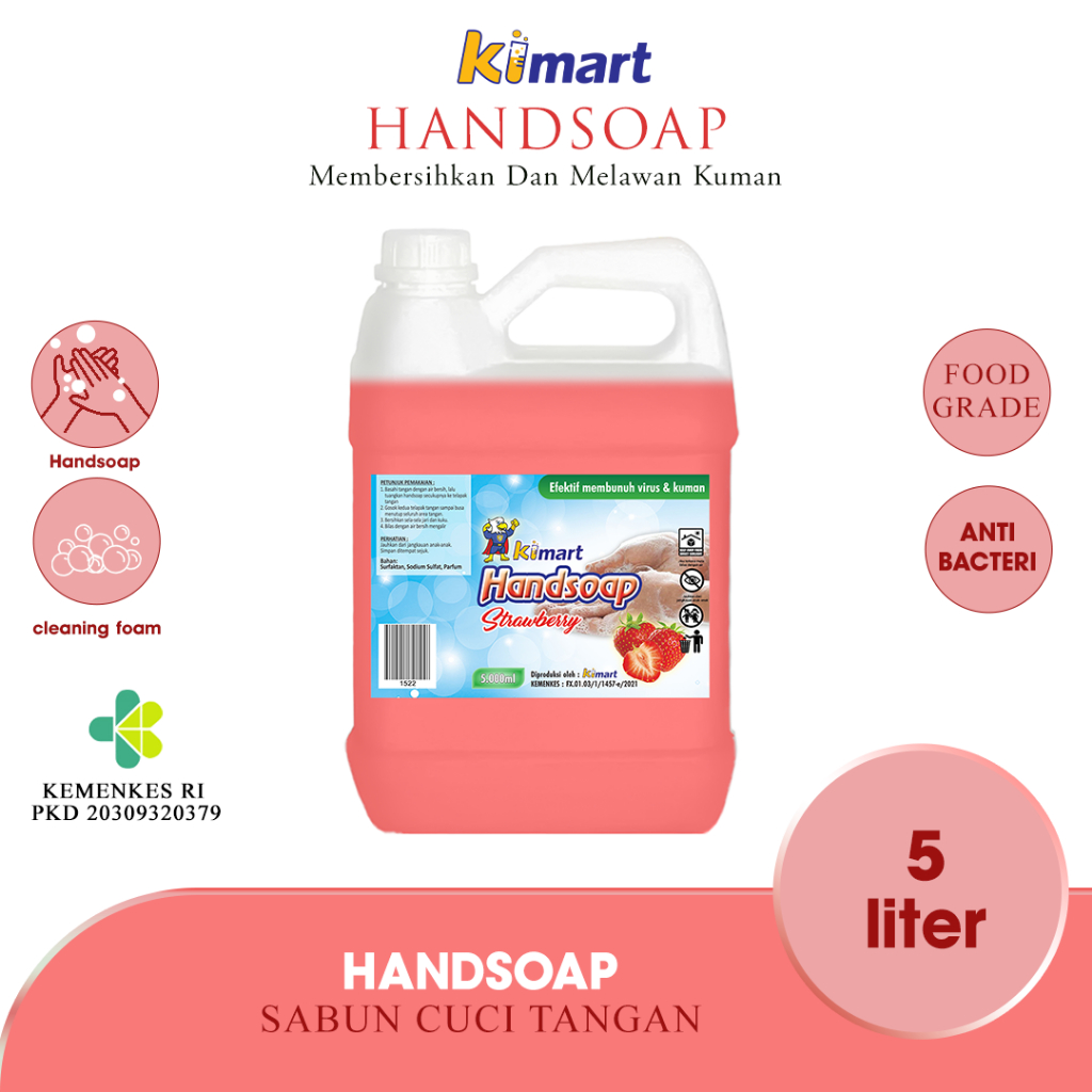 Jual Elion Handsoap Sabun Cuci Tangan Antiseptic Aroma Segar 5000 ml ...