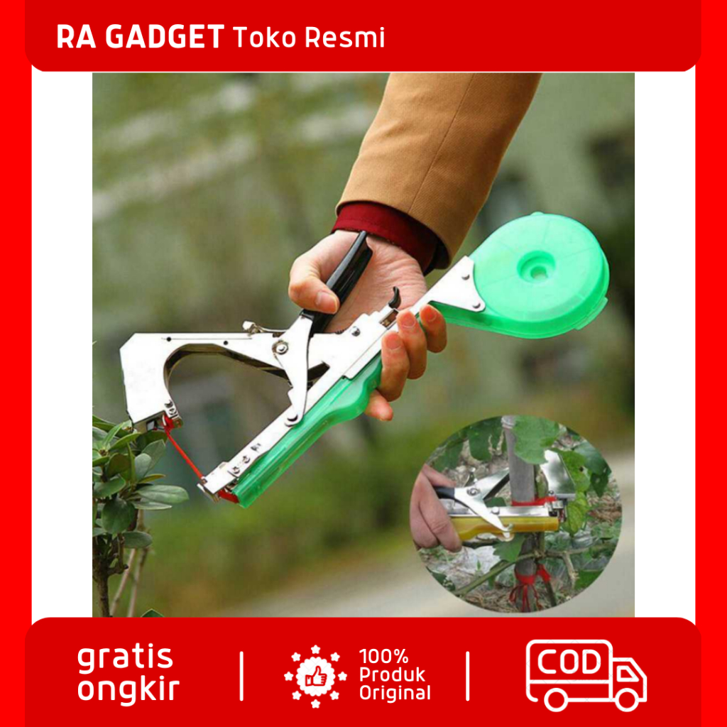 Jual Alat Pita Pengikat Batang Tanaman Plant Tape Tool Tapener Hand ...