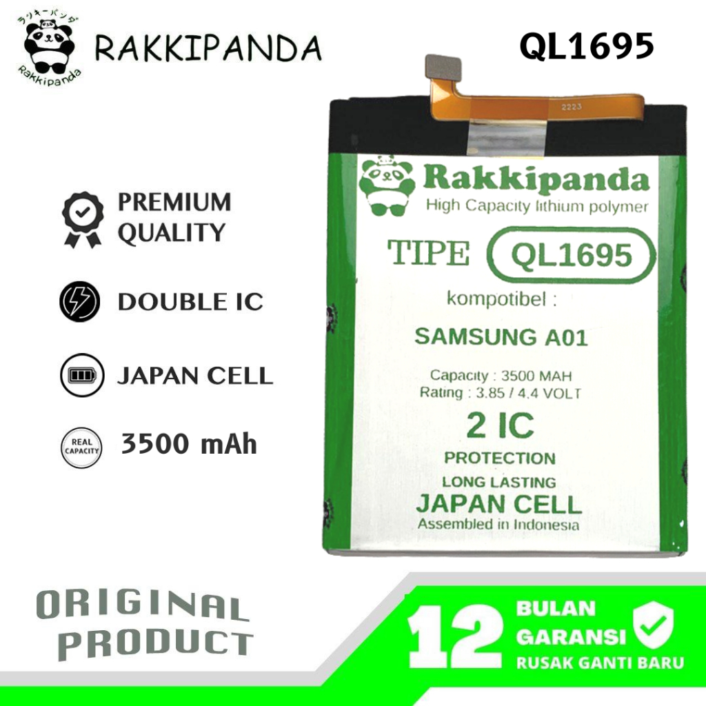 Jual RakkiPanda - QL1695 Samsung A01 Batre Batrai Baterai | Shopee ...