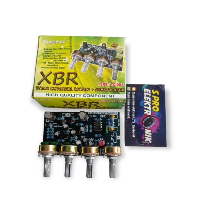 Jual Tone control mono xbr tunersys tone control mono subwoofer ...