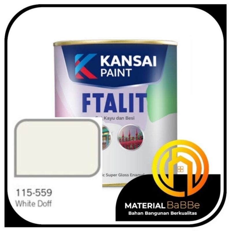 Jual Ftalit 559 White Doff 1 kg | Kansai Paint Cat Kayu dan Besi ...